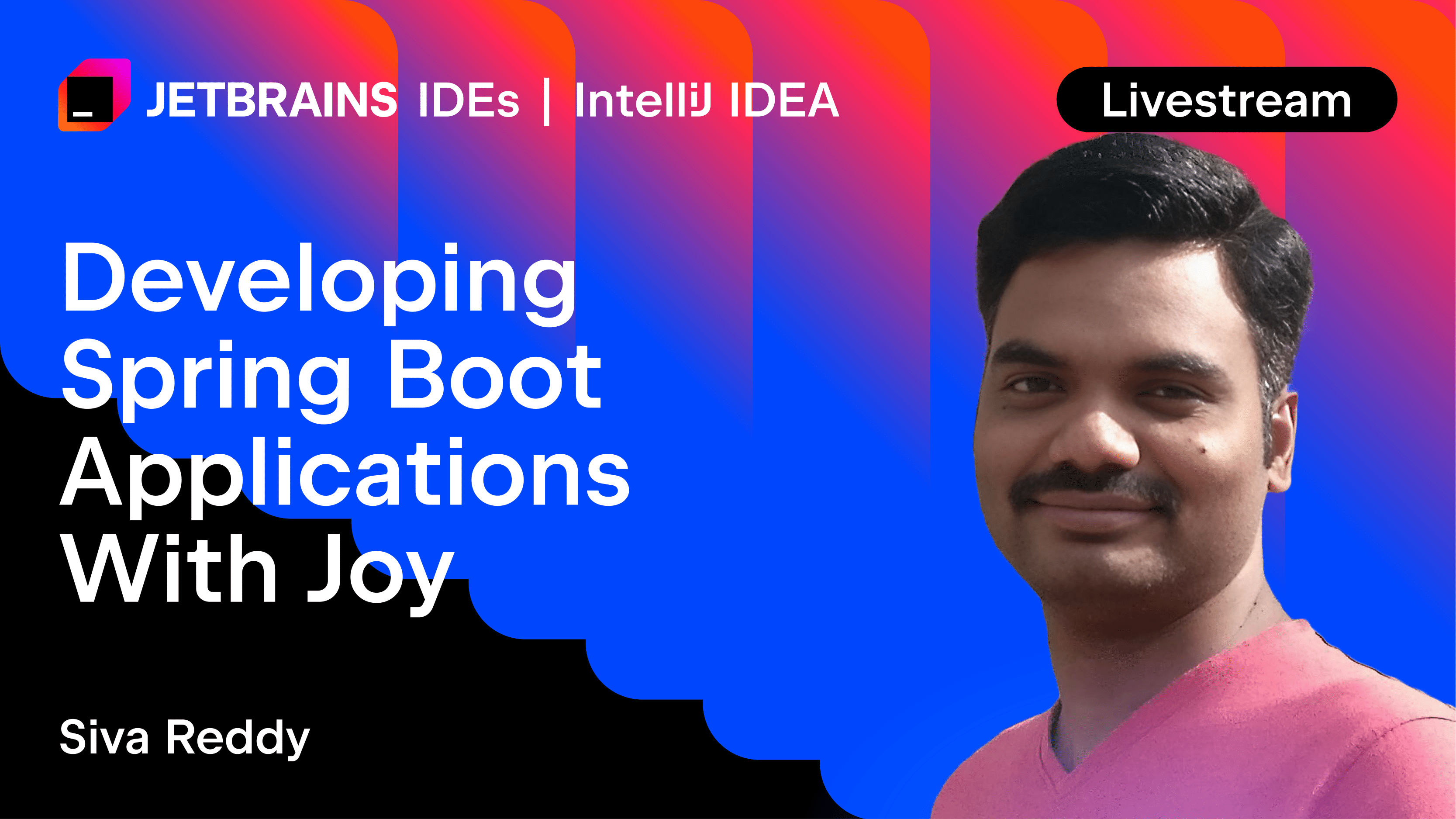 Livestream - Developing Spring Boot Applications With Joy - Registration